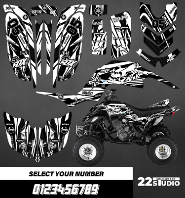 YAMAHA RAPTOR 660 660R FULL GRAPHICS DECALS STICKERS KIT ATV | eBay