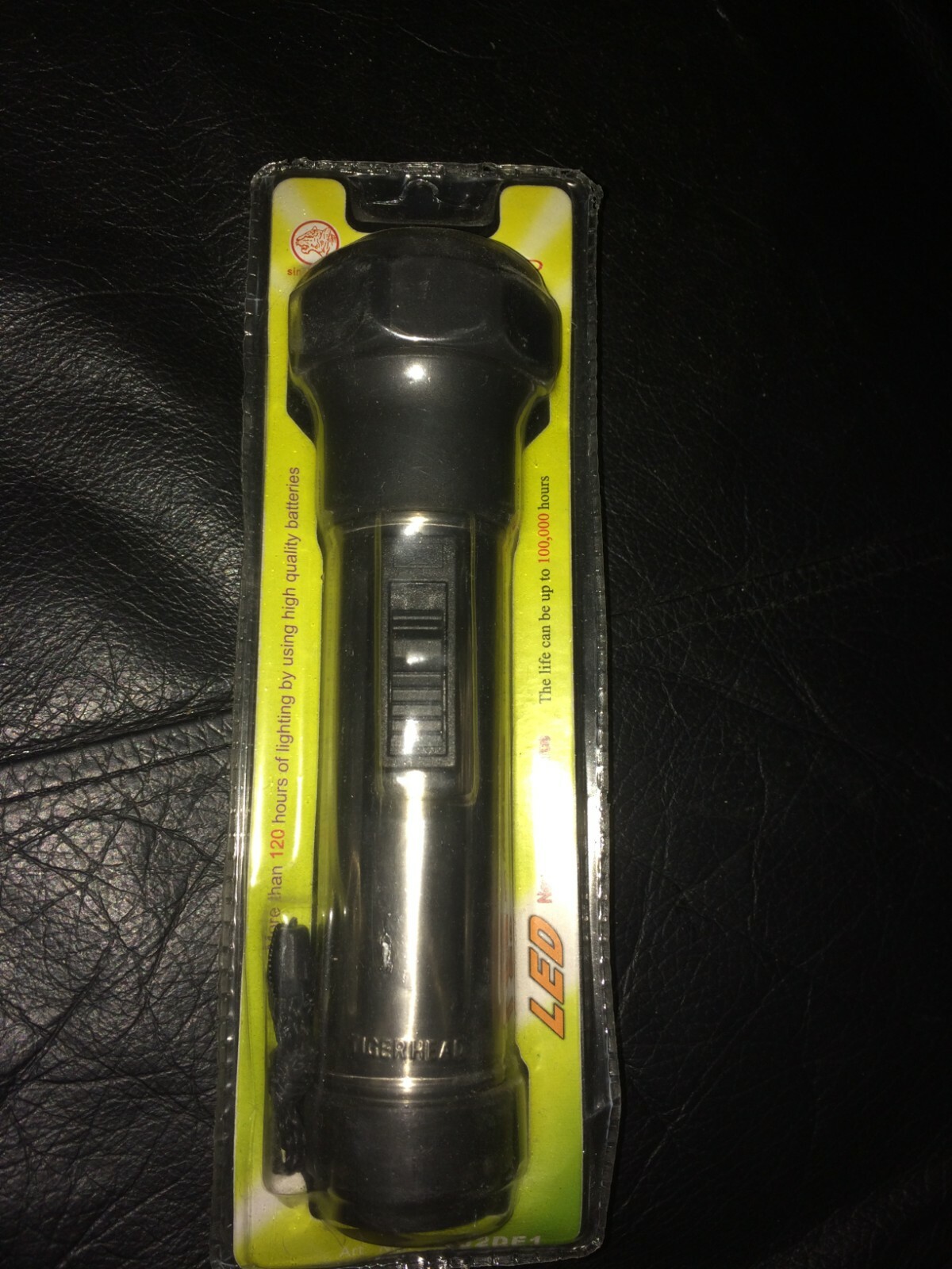 Tiger Head LED Flashlight - Black, New in package 300m Range | eBay