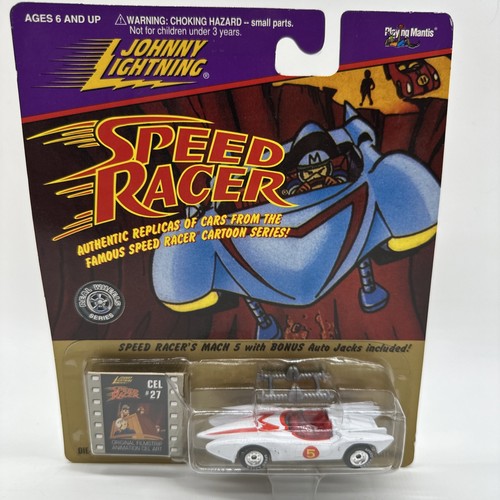 Johnny Lightning Speed Racer Playing Mantis Mach 5 Cel #27 Bonus Auto ...