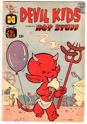 Devil Kids Starring Hot Stuff #1 1962 Harvey Cartoon Comic Carnival Ice ...