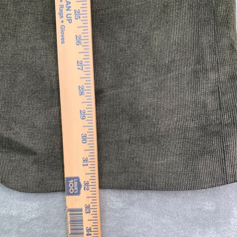 Men's Olive Corduroy Blazer 46L Elbow Patch Professor Jacket Dark ...