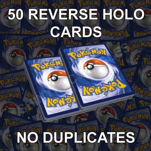 50 Pokemon Card REVERSE HOLO Only Bundle Lot All Unique Cards NM SV 151 ...