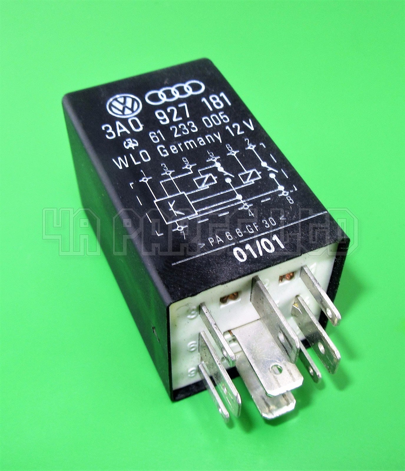 Audi VW Seat Skoda Black-175 Relay Starter 3A0927181 61233005 WLO ...