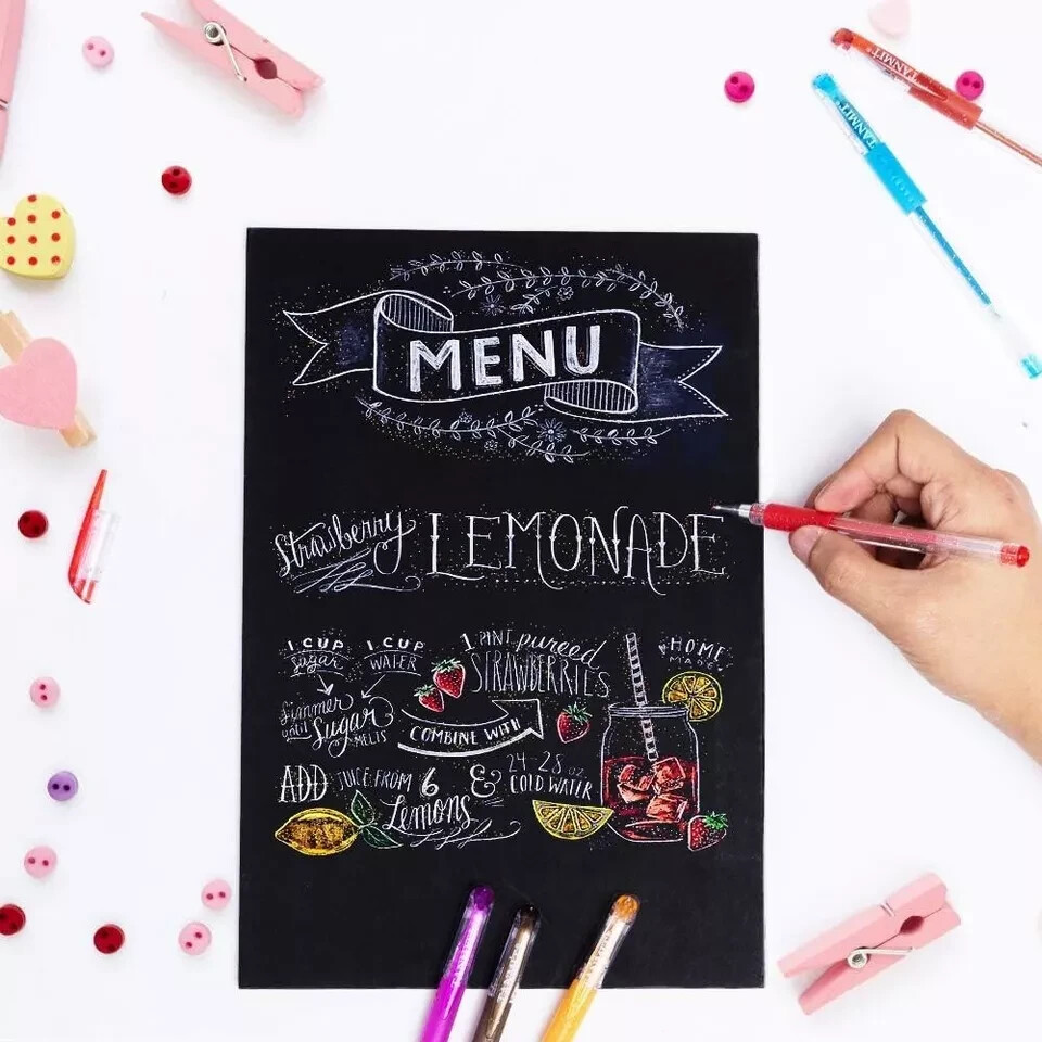 TANMIT Glitter Gel Pens, 33 Colors Neon Glitter Pens Set Gel Art ...