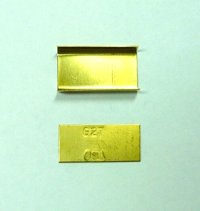 Brass front and back clips for making US slide on miniature medals, lot ...