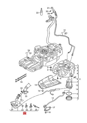 Audi Q5 8RB Metering Line For Reducing Agent Injector 8R0131984AE ...