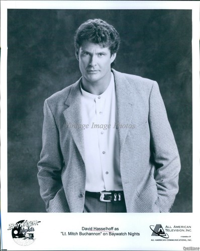 News Photo David Hasselhoff Lt Mitch Buchannon Baywatch Nights Actor ...