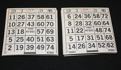 BINGO PAPER Cards Sheets 1 on singles White solid - 200 sheets | eBay