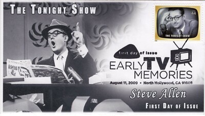 AO-4414r-2, 2009, Early TV Memories, FDC, Add-on Cachet, Pictorial ...