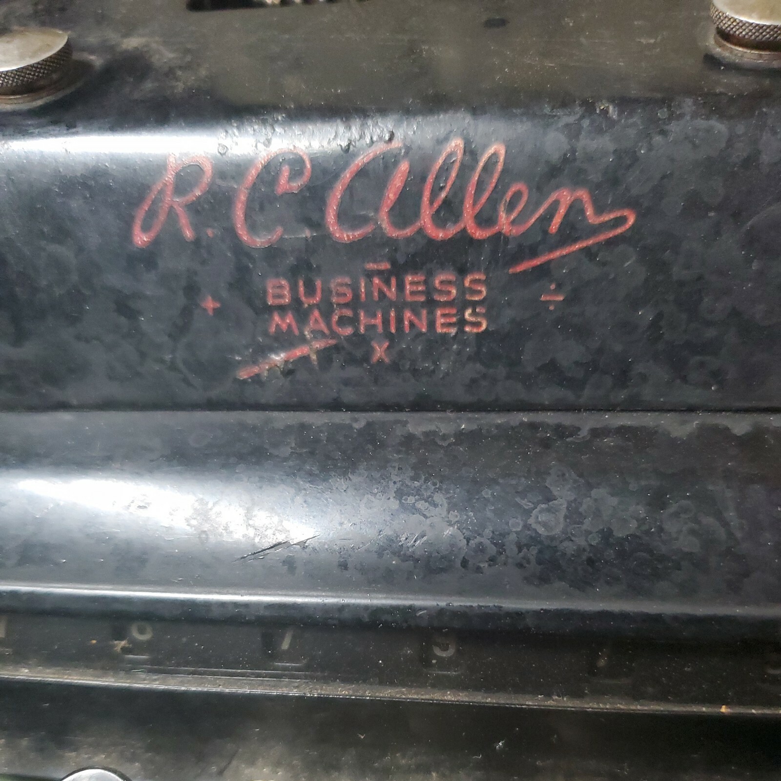 ANTIQUE VINTAGE R.C. ALLEN BUSINESS MACHINE - GRAND RAPIDS MICHIGAN ART ...