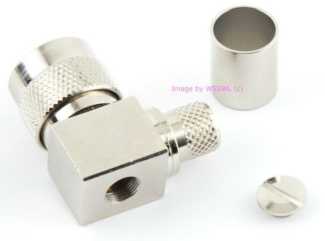 UHF Male PL-259 Right Angle Coax Connector RG-8 LMR-400 - USA Seller by ...