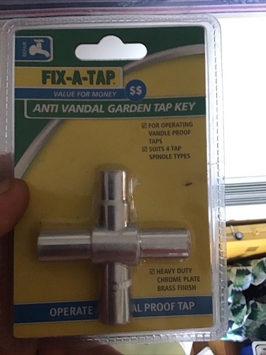 FIX-A-TAP 230188 Anti Vandal 4 Way Garden Tap Key for sale online | eBay