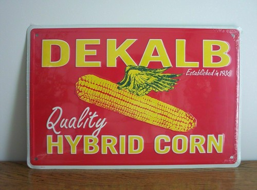 Dekalb Quality Hybrid Corn Embossed Metal Sign Feed Seed Farm ...