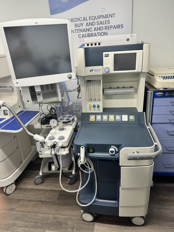 SpaceLabs Blease Focus Anesthesia Machine GE Anesthesia Monitor Ecg ...