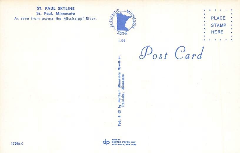 Postcard Skyline St Paul Minnesota NH1 | eBay