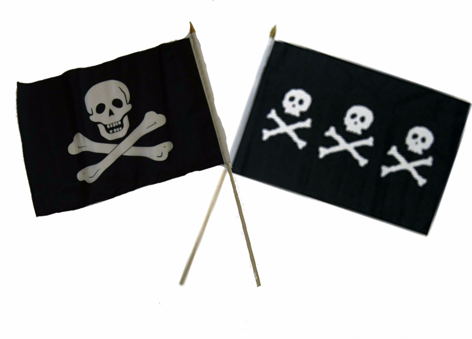 12x18 12"x18" Wholesale Combo Pirate No Patch & Chris Condent 3 Skull ...