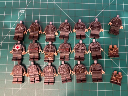 *RARE* TheMinifigCo & Angel Bricks Lot WW2, Army, LEGO (MESSAGE FOR ...
