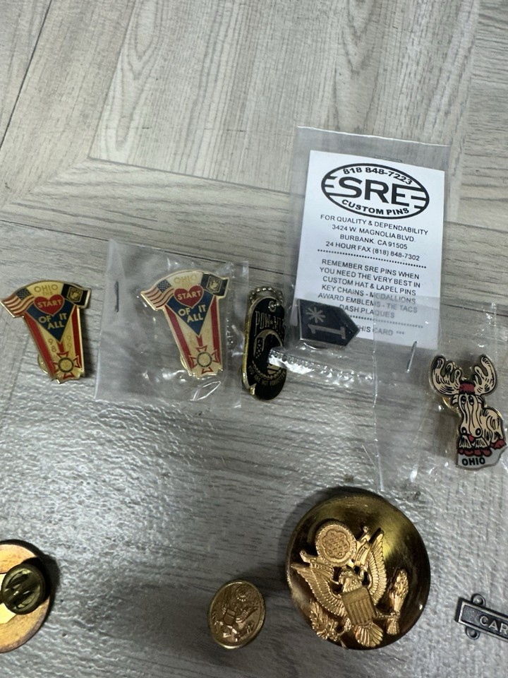 Lot Of Military Army Pins Patches Brass Lieutenant | eBay