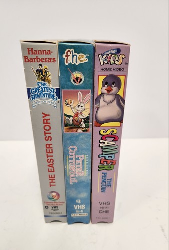 VHS Lot – Easter Story, Peter Cottontail, Scamper the Penguin | eBay UK