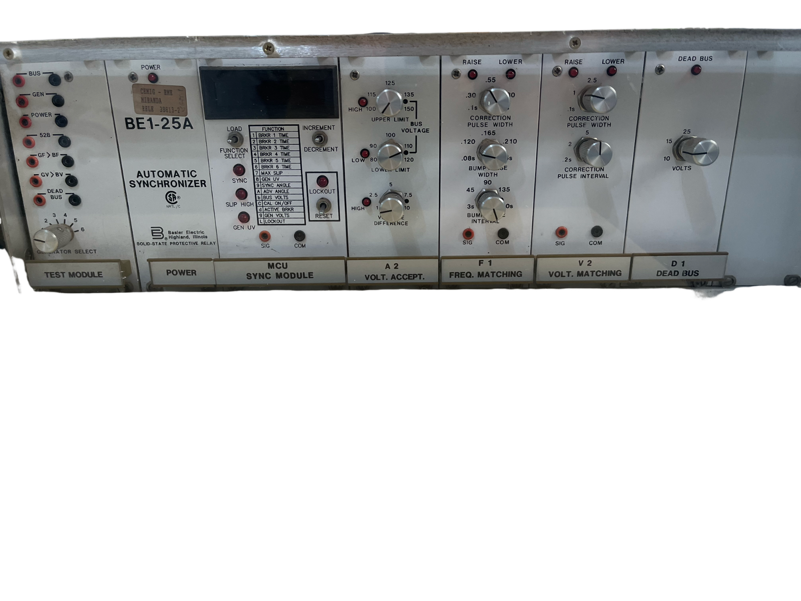 Automatic synchronizer BE1-25a, solid state protective relay | eBay