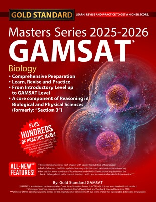 2025-2026 Masters Series Biology GAMSAT Preparation by Gold Standard ...