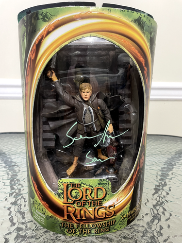 LOTR Sean Astin Autographed Samwise Gamgee ToyBiz action figure VERY ...