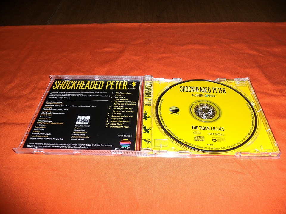 Shockheaded Peter A Junk Opera Tiger Lillies CD ORIGINAL 1999 GERMANY ...