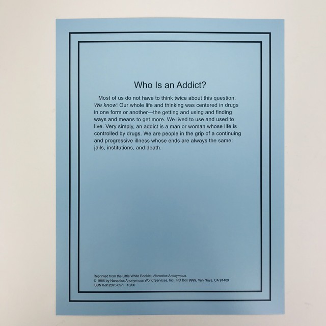 NARCOTICS ANONYMOUS NA 7 Group Reading Cards Set and 27 keytags English ...