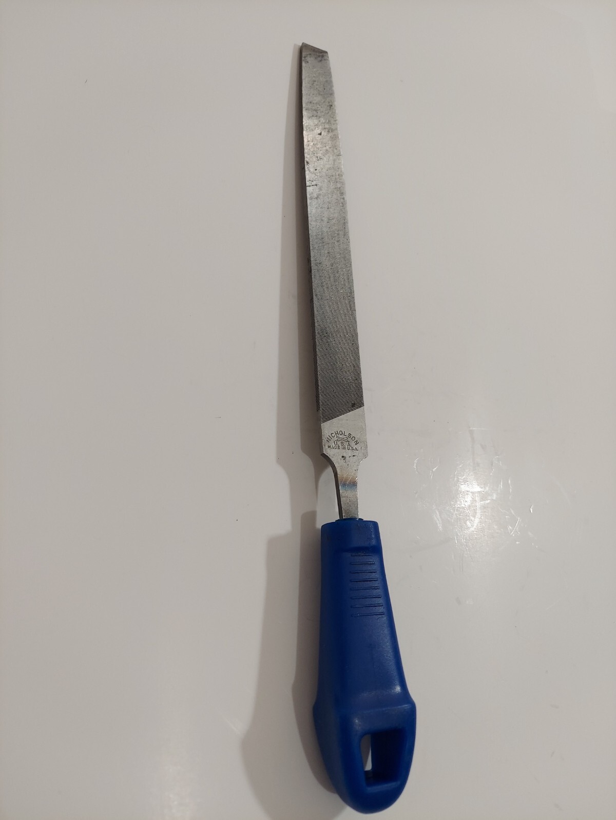Mill Bastard File, 8 Inch W/Blue Handle, Nicholson | eBay