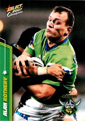 2007 CANBERRA RAIDERS NRL Card ALAN ROTHERY | eBay Australia