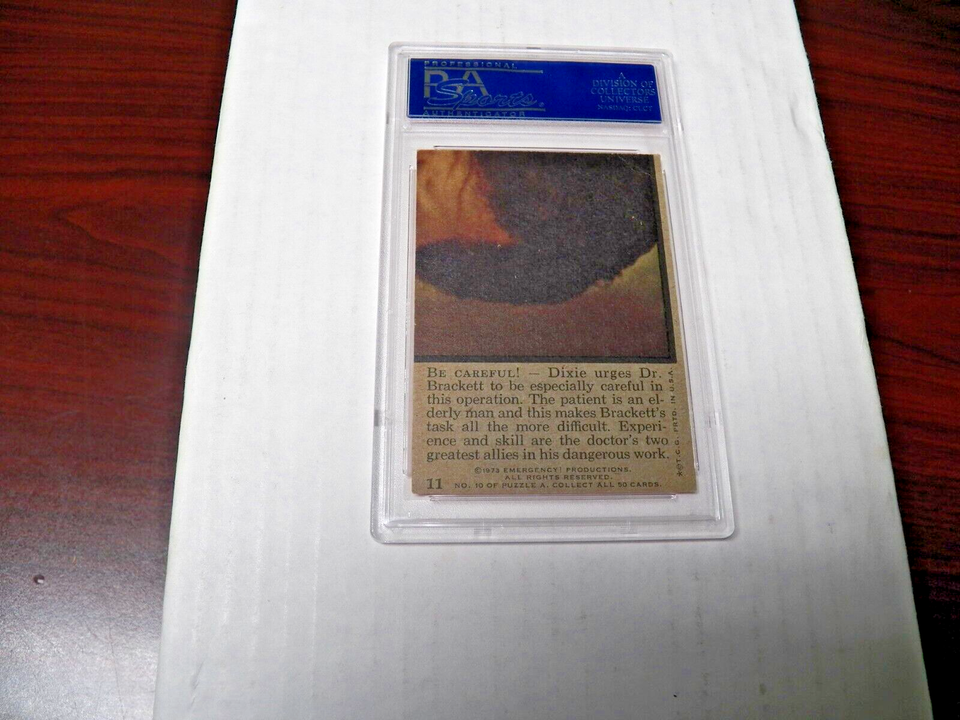 1973 Topps Emergency #11 Card Be Careful! PSA 4 VG/EX Test set 1 of 1 ...