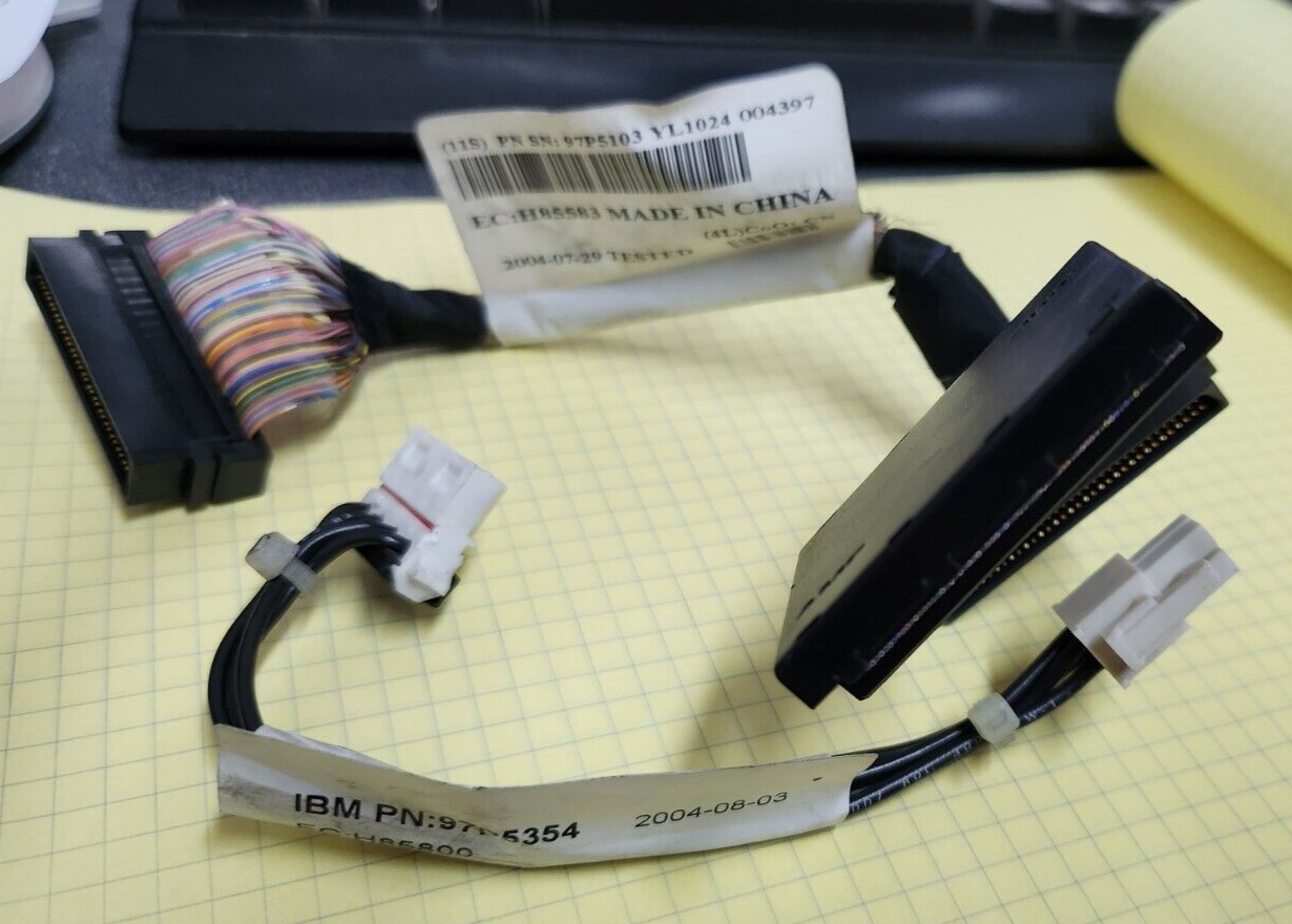 IBM 4263-702X SCSI Media Cable Kit 97P5103 68-Pin SCSI Cable & 97P5354 ...