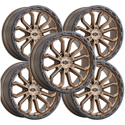 (Set of 5) Vision 405 Korupt 18x9 6x5.5" +12mm Bronze Wheels Rims 18 ...
