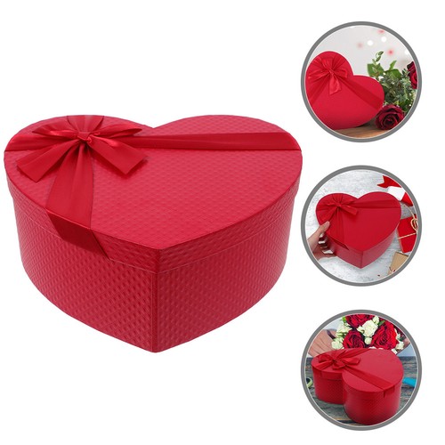 Valentines Day Wooden Box Chocolates Heart Red Treat Boxes Christmas ...