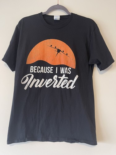 Top Gun Because I Was Inverted Men's T-Shirt Vintage Fighter Pilot ...