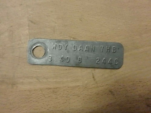 FORD 8 INCH 3.40 REAR END OPEN DIFFERENTIAL ID TAG | eBay