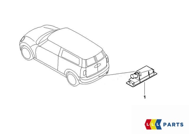 MINI Clubman R55 Rear License Plate Lamp Light Lens 63262755711 Genuine ...