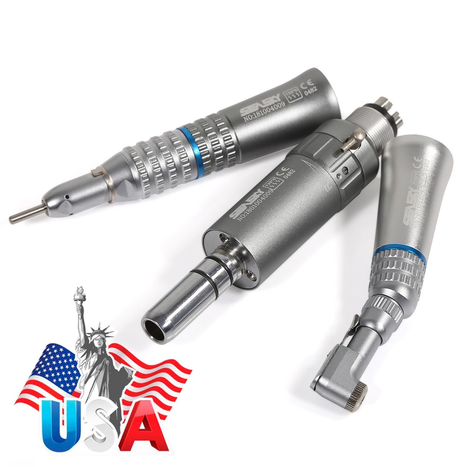 NSK Style Dental Slow Low Speed Handpiece Straight Contra Angle Air ...