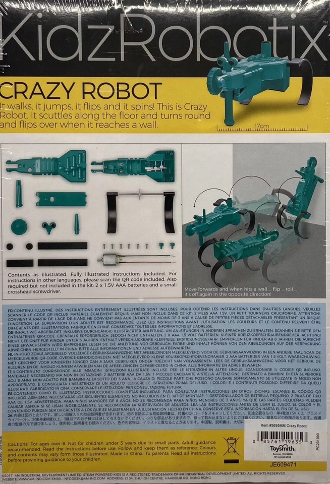 4M Kidz Robotix Crazy Robot Kit - Learning & Education Steam Powered Kids New | eBay