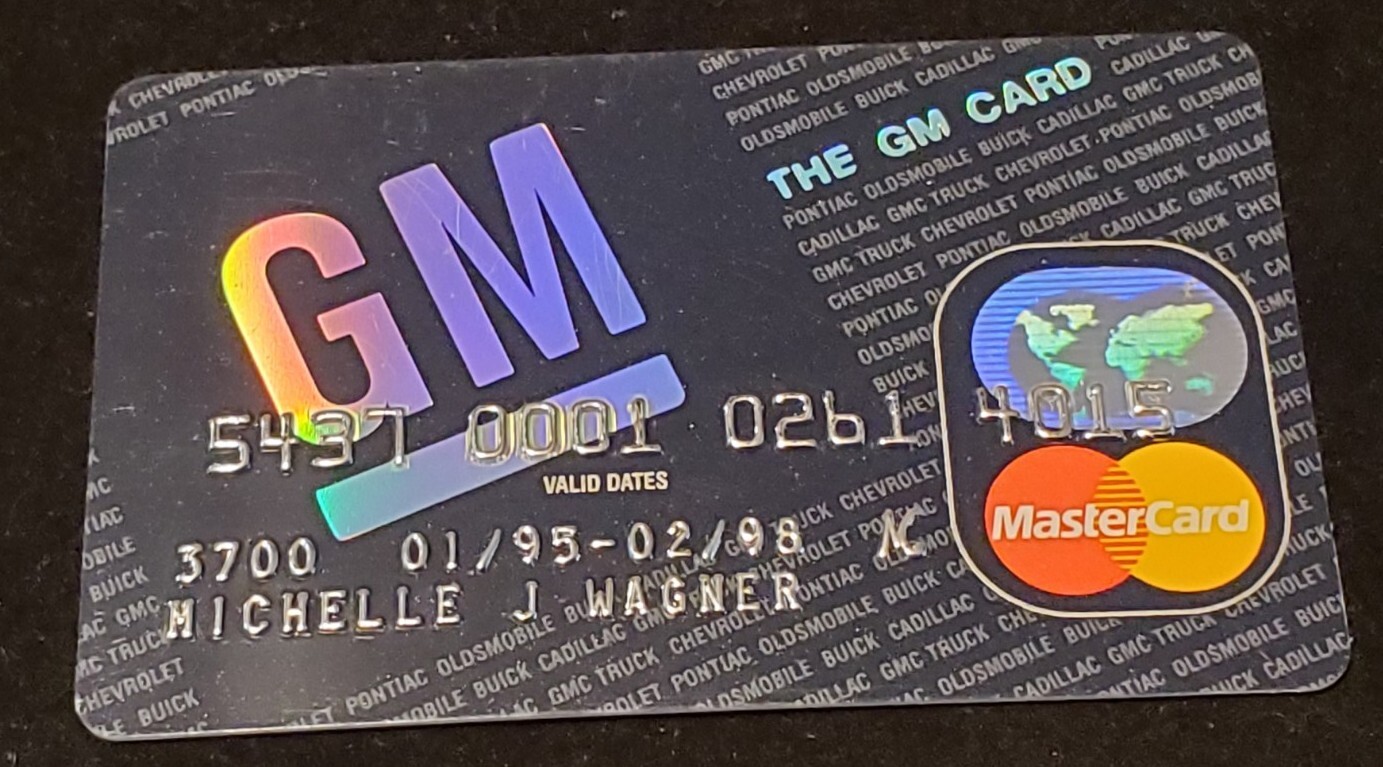 GM Mastercard Credit Card ~ exp 1998 ~ our item # cc2156 | eBay