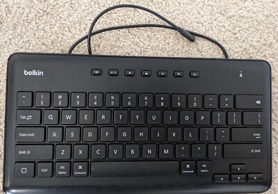Wired ipad Keyboard With Lightning Connector Belkin Model B2B124 | eBay