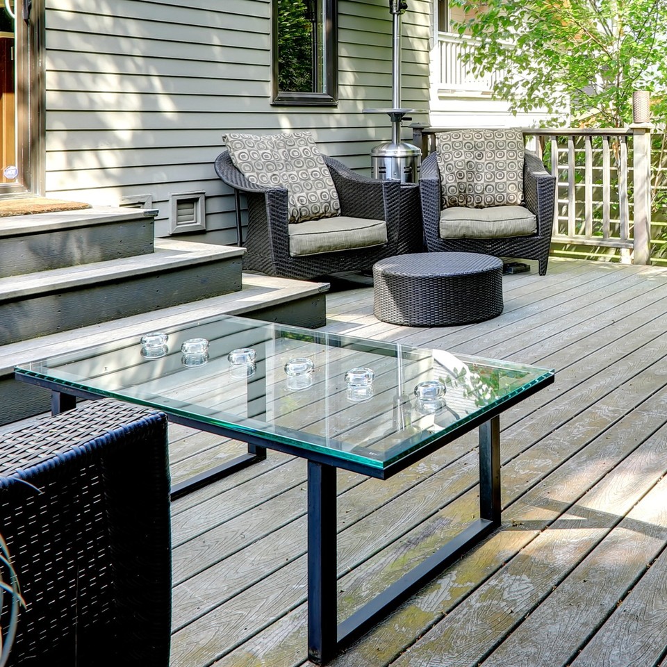 Rectangle Glass Table Top Clear Tempered 1/2" Inch Thick with Flat ...