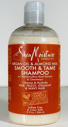Shea Moisture Argan Oil & Almond Milk Smooth & Tame Shampoo 13 oz Color ...