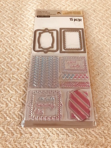 Recollections Planner Accessories Clear Stamp & Dies - 15pc - NEW ...