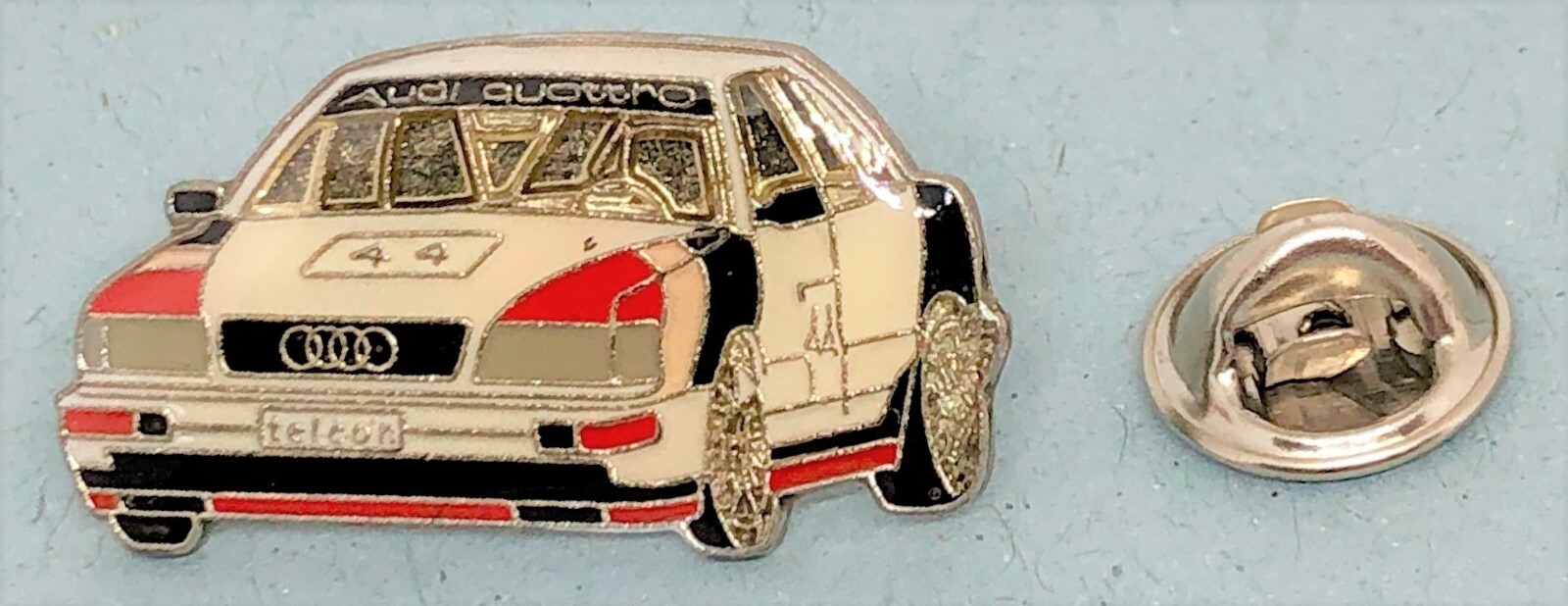 Audi Pin V8 Quattro DTM Silver White - Dimensions 32x17mm | eBay