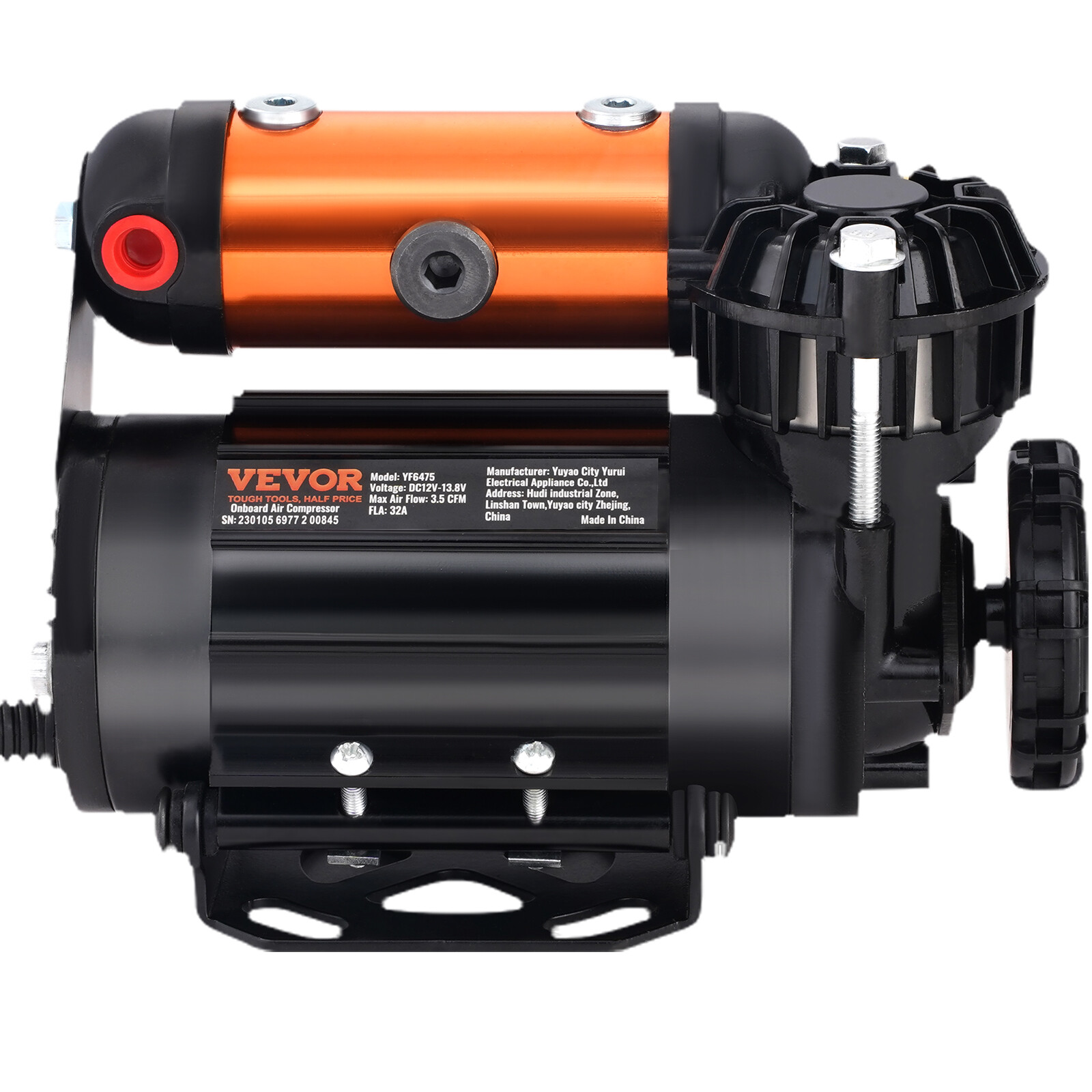 VEVOR On-Board 12V Air Compressor 150PSI 3.5CFM Portable Offroad Tire ...
