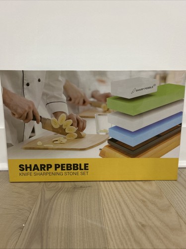 NEW Sealed Sharp Pebble Knife Sharpening Stone Set 400/1000/6000 Grits ...