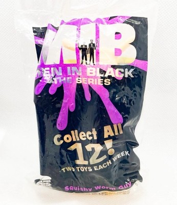 1998 Squishy Worm Guy Alien 4" Action Figure Burger King Men In Black ...