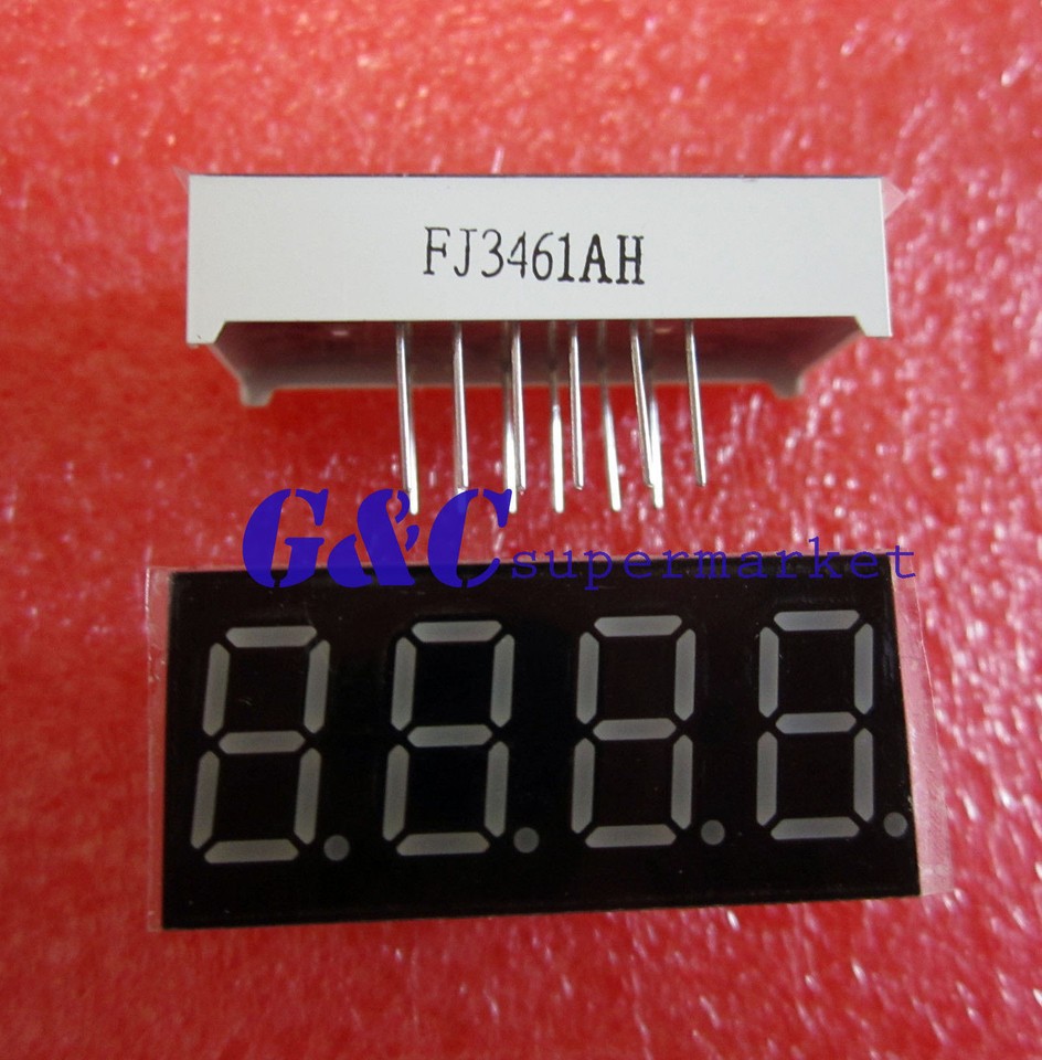 2pcs 0.36 inch 4 digit led display 7 seg segment Common cathode Red | eBay