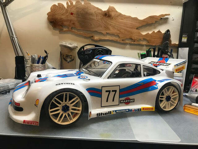 Delta Plastik 0111 - Porsche 911 1/8 scale GT RC car body - clear | eBay